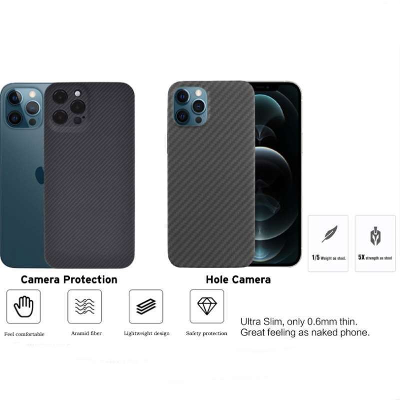 Promo Case iPhone 12 Pro Max 12 Pro Mini REAL ARAMID CARBON (Bukan ...