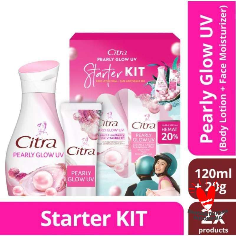 Jual Citra Pearly Glow Uv Stater Kit (body Lotion 120ml + Citra Face ...