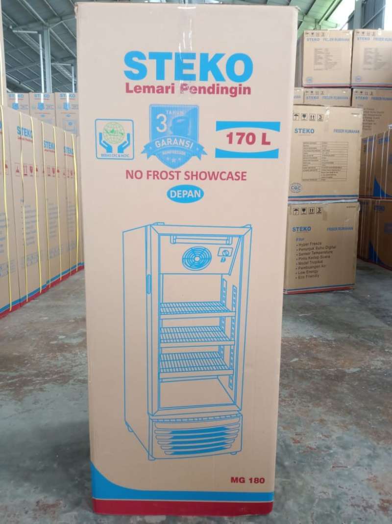 Jual Showcase Steko Mg 180 Display Cooler 3 Rak Kulkas Low Watt No ...