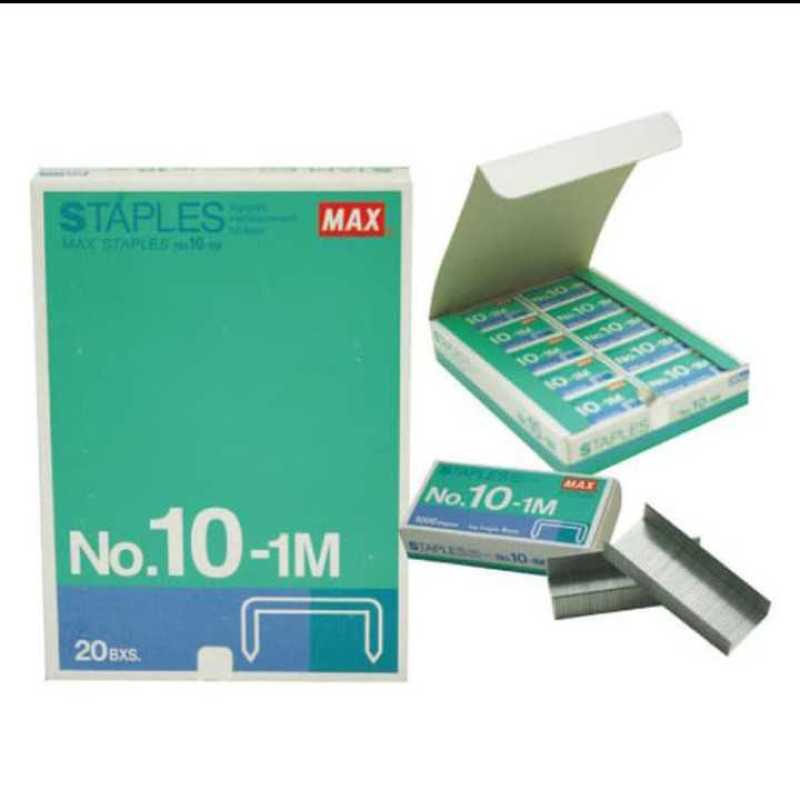 Jual Max 1 Box Isi Staples No 10 Max Asli Original Stapler No.10 Hd10 ...