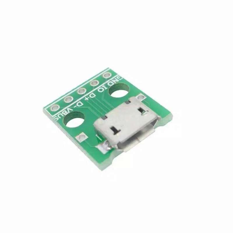 Jual Dip Adapter Socket Micro Usb Female Pcb 5 Pin Konektor Micro Usb ...