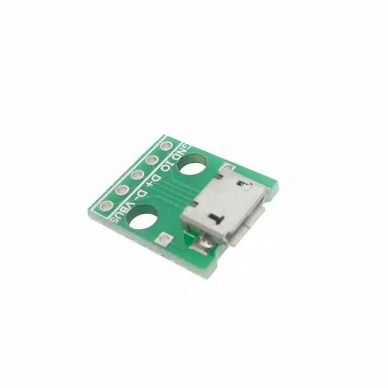 Jual Dip Adapter Socket Micro Usb Female Pcb 5 Pin Konektor Micro Usb ...