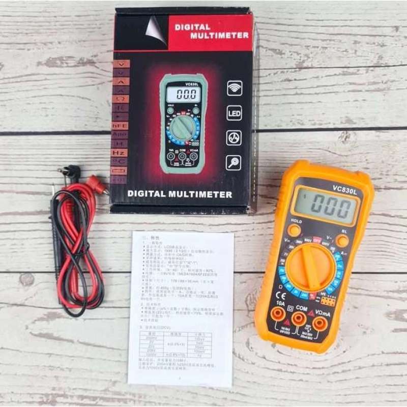 Jual Multitester Digital Ac Dc Ori Vc830l / Avometer / Digital ...