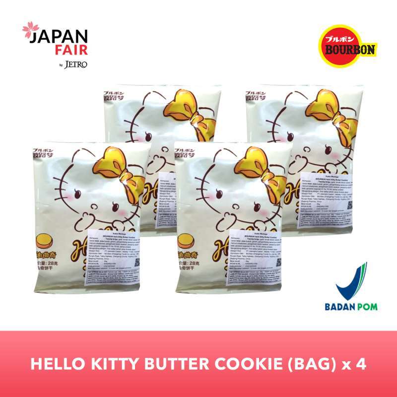 Jual Bundle Biskuit Jepang Bourbon Hello Kitty Butter Cookie 71 Gr - 4 Pack Di Seller Japan Fair ...