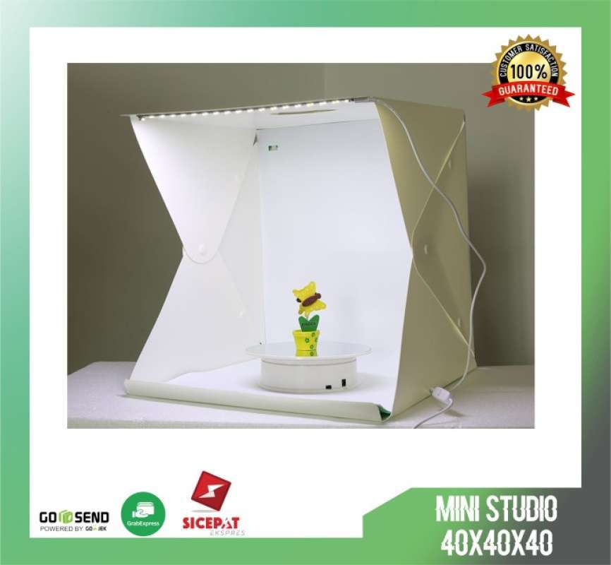 Jual Gratis Ongkir Mini Photo Foto Studio Box Portable With Led Putih ...