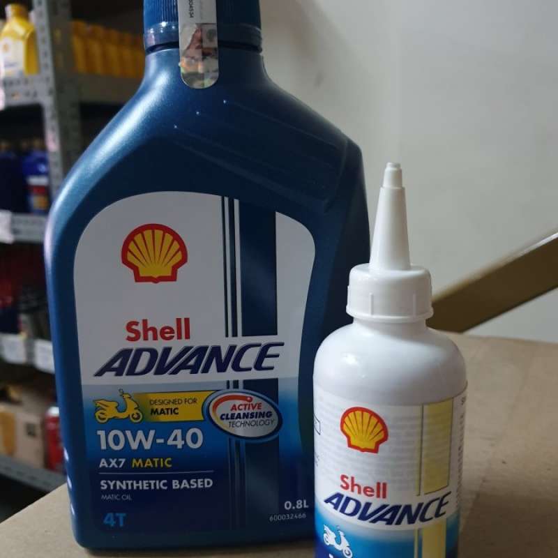 Jual Gratis Ongkir Oli Shell Advance 10W 40 Ax7 800Ml Dan Gardan Shell ...