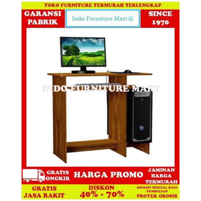 Jual Meja Belajar Komputer Tulis Kerja Kantor Minimalis Big Panel Mk ...