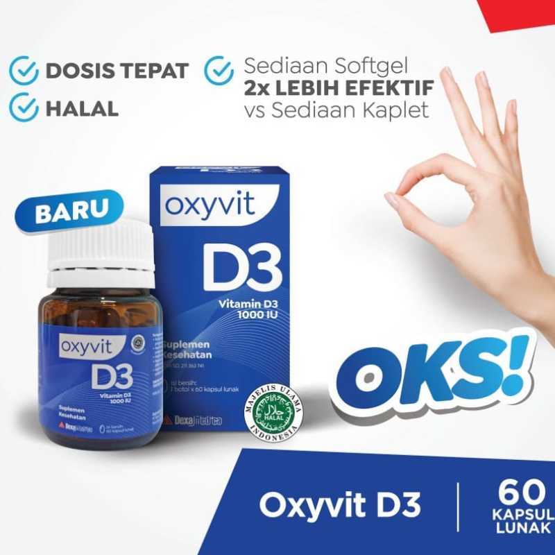 Jual OXYVIT VITAMIN D3 1000 IU Soft Capsule Kapsul Lunak di Seller Sumo ...