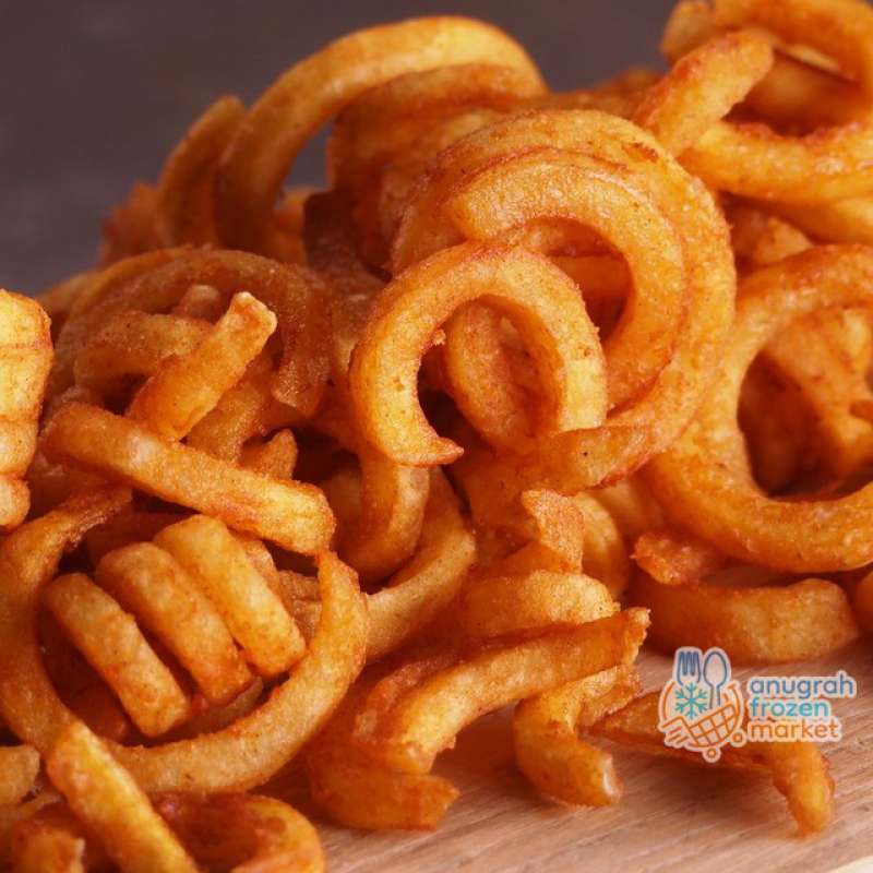 Jual Kentang Spiral Berbumbu kemasan 450gr di Seller Anugrah_frozen ...