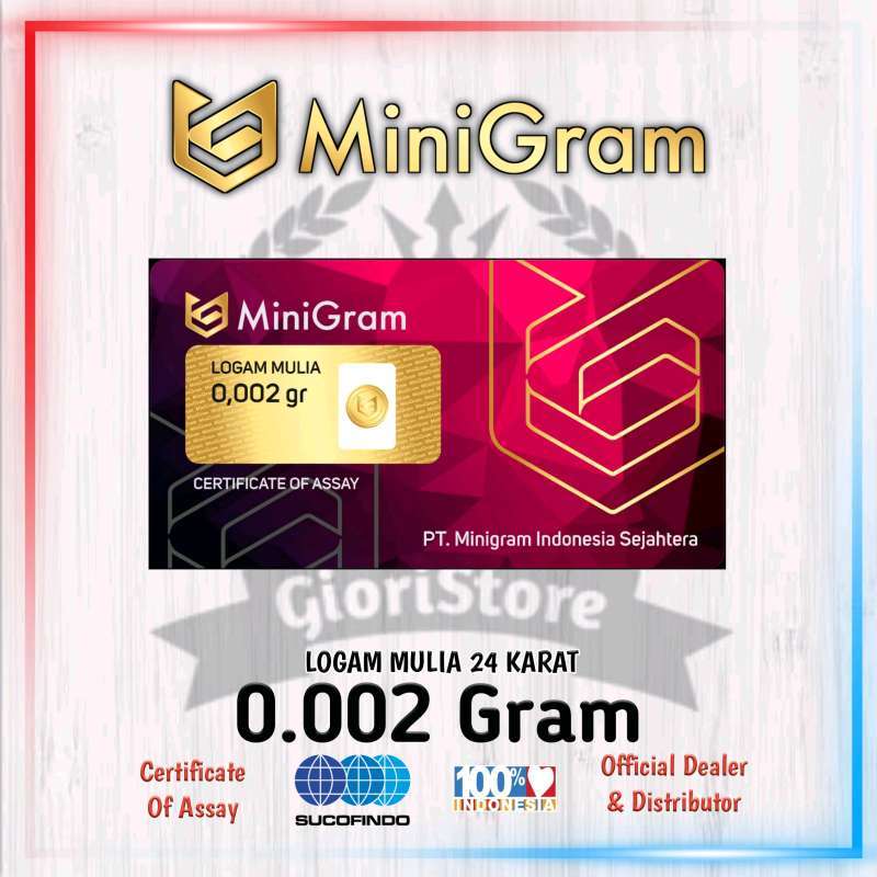 Jual MiniGram 0.002 Gram Logam Mulia Emas Mini 24k di Seller Giori ...