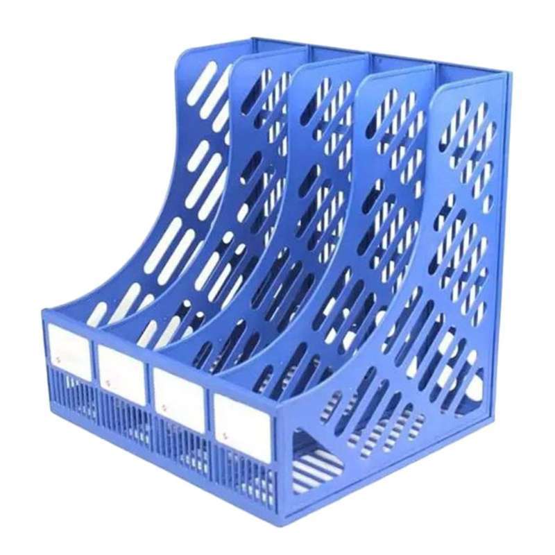 Promo Magazine Holder Rack 4 Grid Desktop Sorter Storage Organizer Rack ...