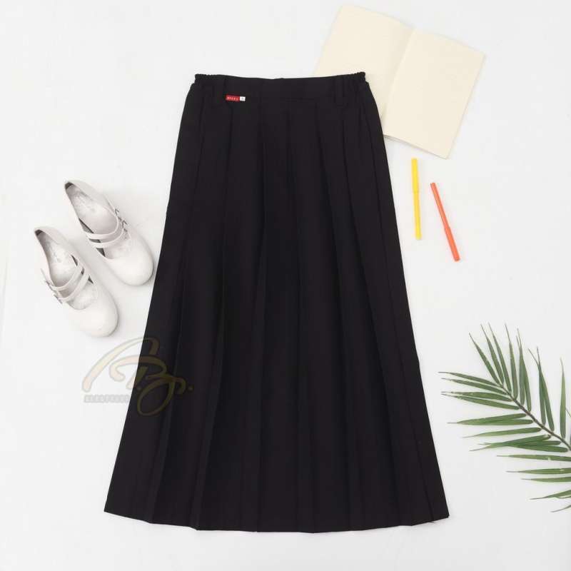 Jual Seragam SMP SMA Rok Full Rempel Hitam | Seragam Sekolah | Rok SMP | Rok SMA - 3L di Seller ...