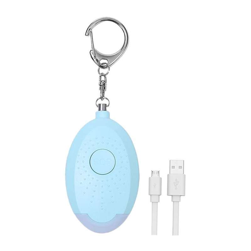 Jual Personal Safety Loud Alarm Keychain LED Light 130db Self-Defense ...