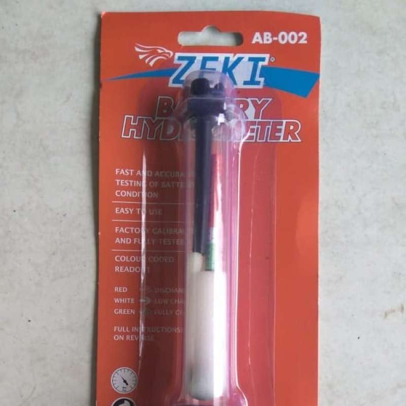 Jual Hydrometer Alat Cek Tekanan Setrum Air Aki - Multicolor di Seller ...