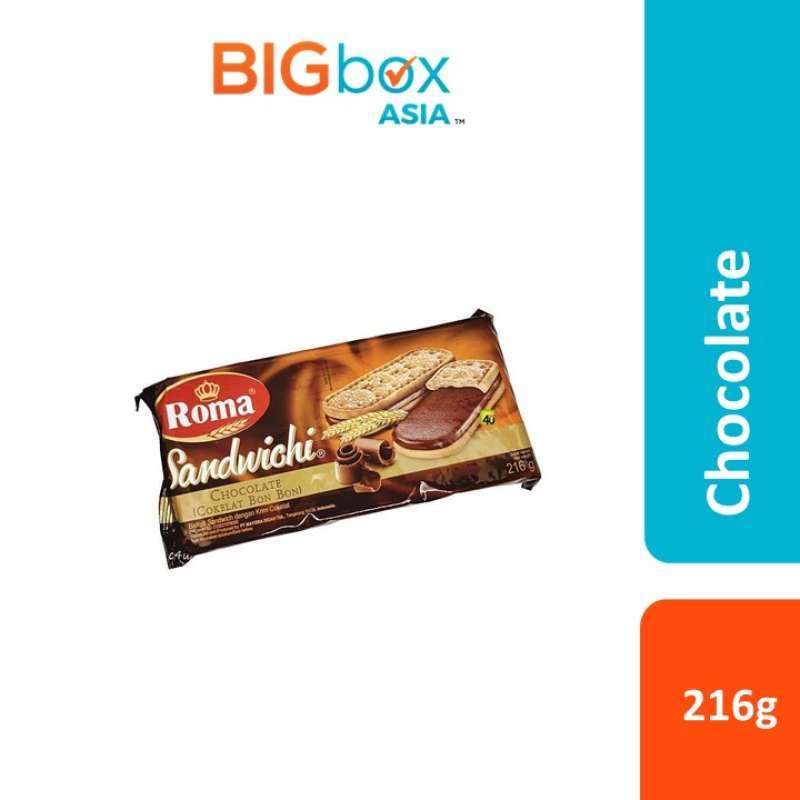 Jual Roma Biskuit Sandiwich Chocolate - 216gr di Seller BIGbox Asia ...