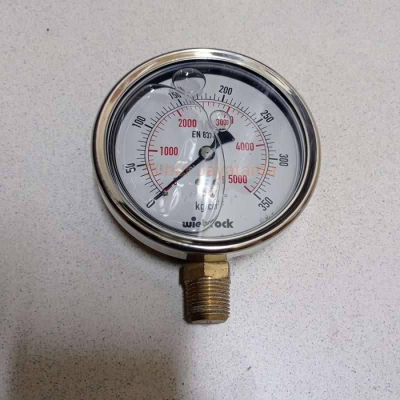 Jual Pressure Gauge Raket Stainless 4 inchi 350 Bar / 5000 Psi di Seller Bena Store - Wanajaya ...