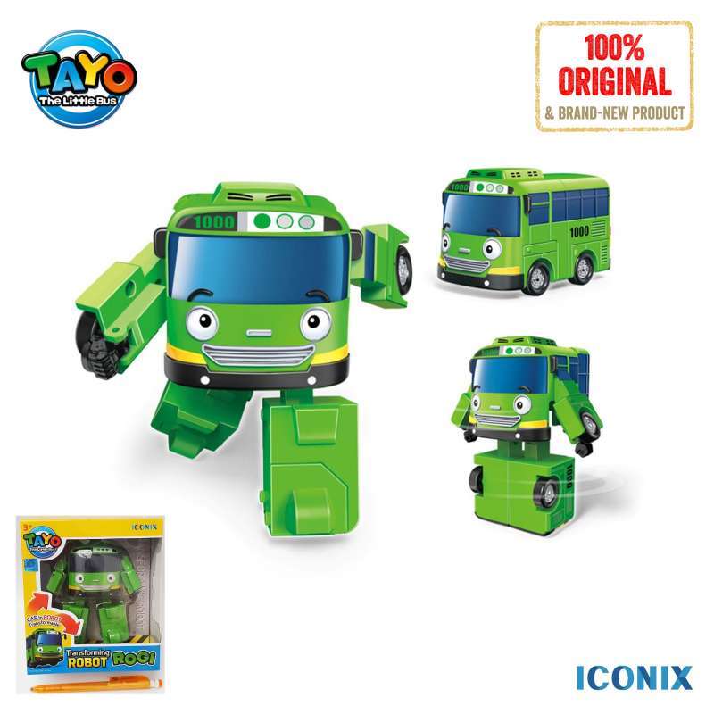 Promo Iconix Tayo The Little Bus Transforming Bus Rogi TYX121010 Korean ...