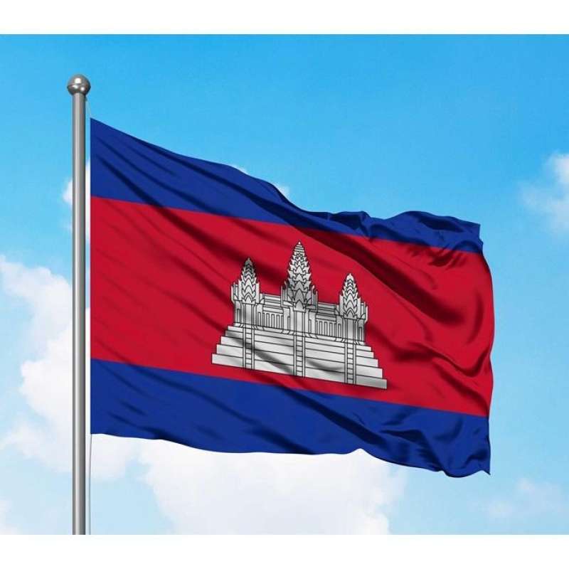 Jual Bendera Negara Kamboja 150 X 90cm / National Flag Of Cambodia Di ...