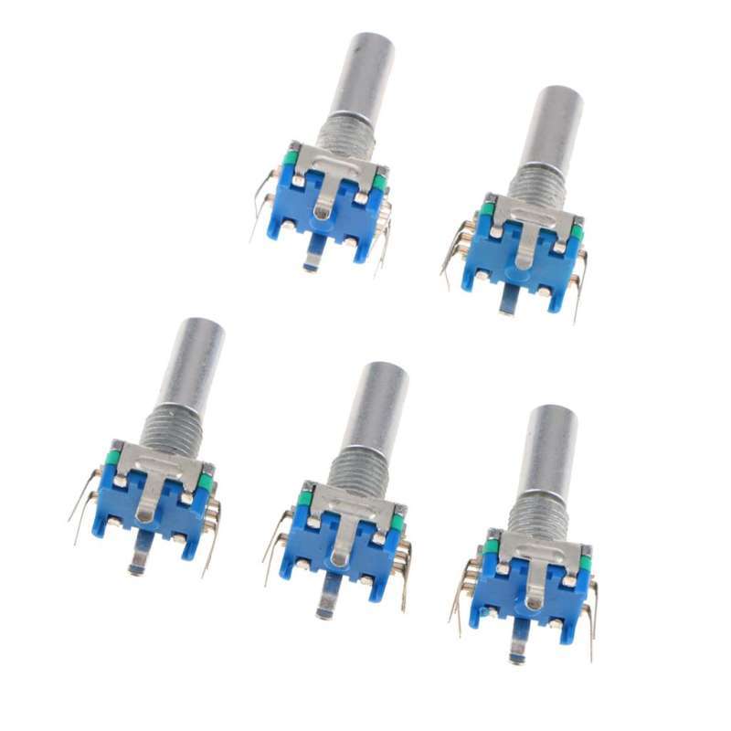 Jual 5 Pieces Rotary Encoder Switch EC11 Audio Digital Potentiometer ...