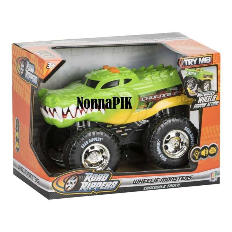 Jual Road Rippers Wheelie Monsters Trucks Motorized - Crocodile di ...