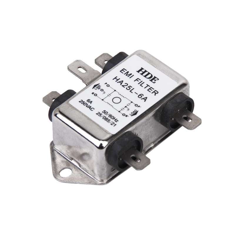 Promo General Purpose Power EMI Filter HA25L-6A 50/60Hz 250V AC For ...