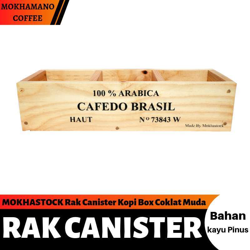 Jual MOKHASTOCK Rak Canister Kopi Box Jar Kopi Cafe Alat Foto Coklat ...