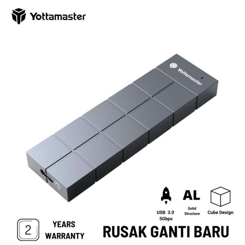 Jual Yottamaster Y Hypercube M.2 SSD Enclosure NGFF SATA ( HC3-C3 ) di ...