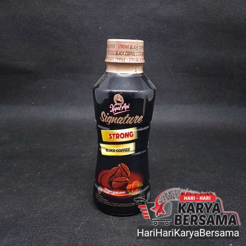 Jual MINUMAN KAPAL API SIGNATURE STRONG BLACK COFFEE GULA AREN 200ML di ...