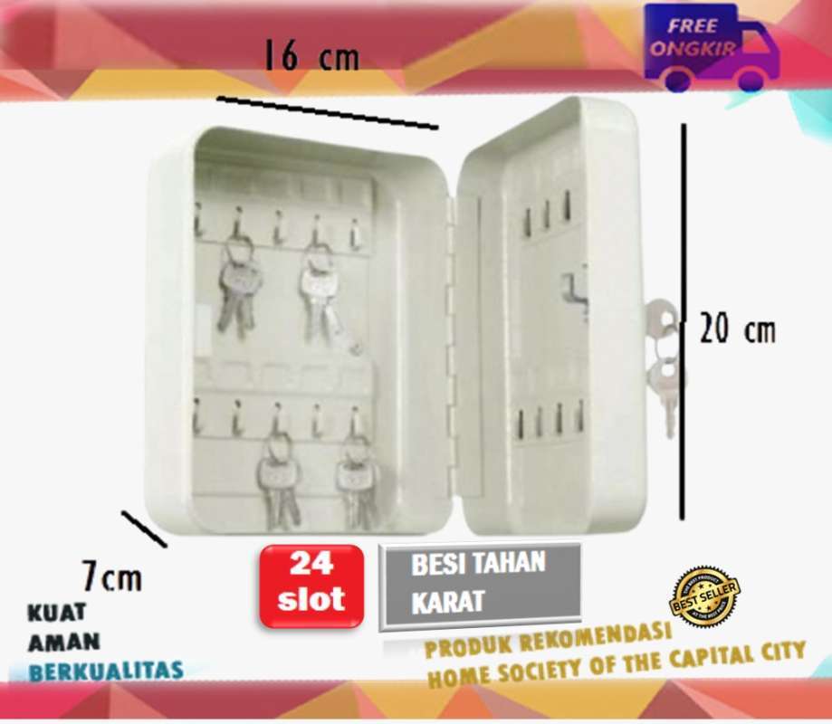 Jual KEYBOX KOTAK KUNCI BESI DINDING KEY BOX CABINET KOTAK GANTUNGAN ...