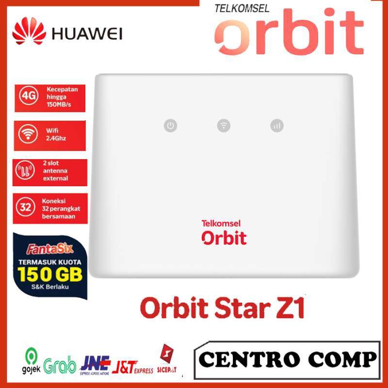 Jual Modem Router Wifi Orbit Star Z1 Modem 4g Lte Free Telkomsel 150gb ...