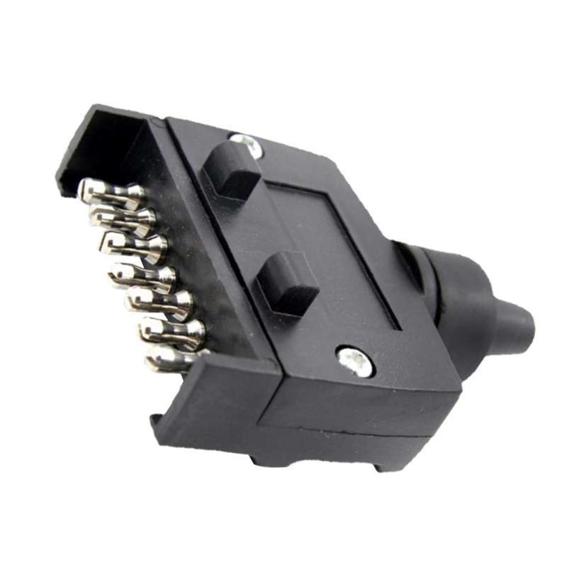 Jual 7 Pin Flat Male Trailer Plug Connector Socket 7 Way for Caravan RV ...