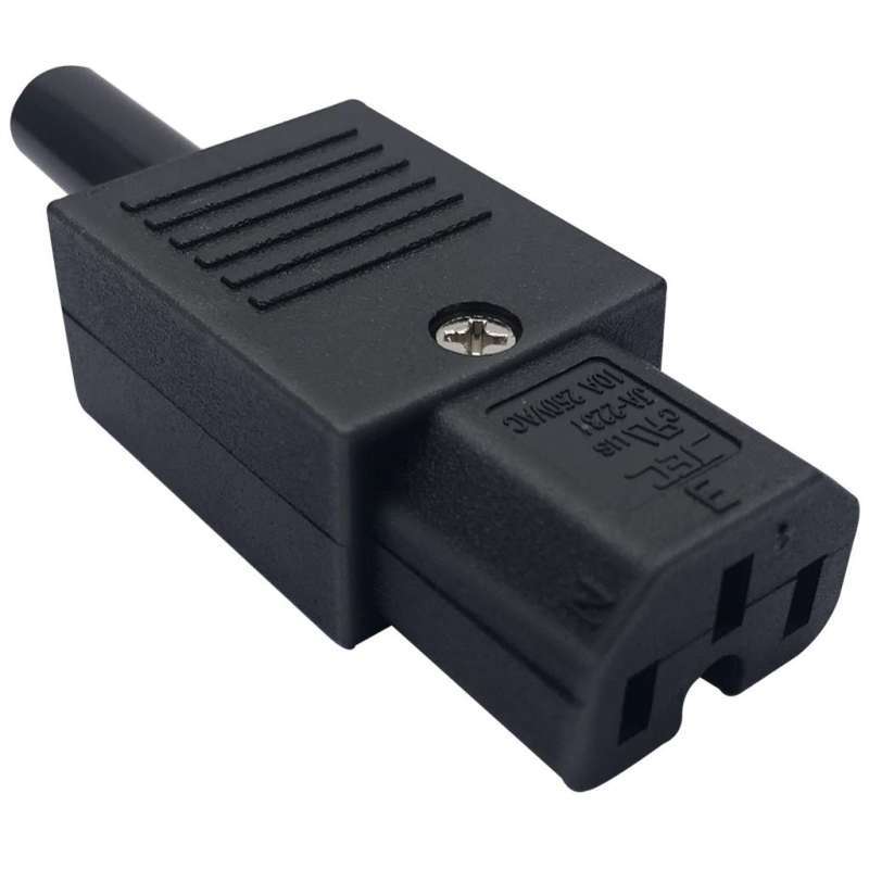 Promo AC 250V IEC320 C15 Female 3 pin Detachable Electrical Power ...