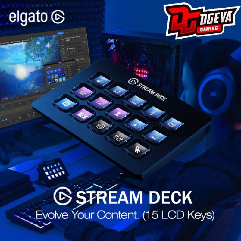 Jual ORIGINAL Elgato Stream Deck 15 LCD Keys Live Controller - GARANSI ...