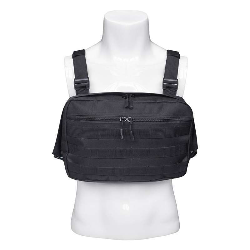 Jual Outdoor Adjustable Chest Bag Molle Harness Chest Rig Bag Fanny ...