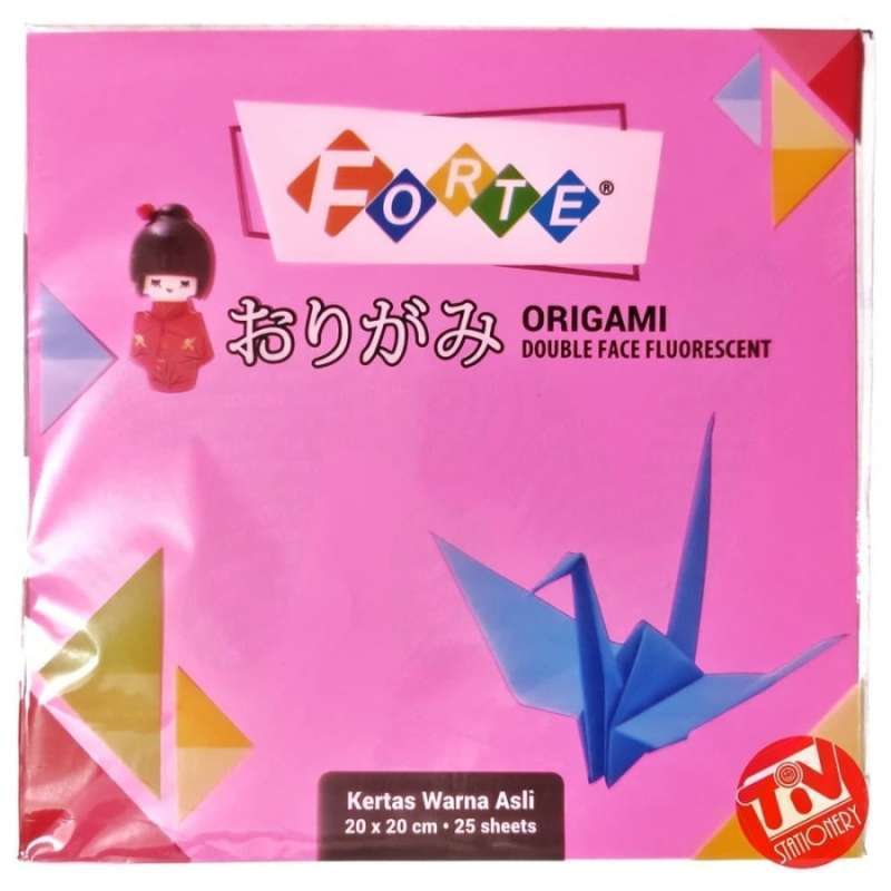 Jual Kertas Origami Forte Double Face Fluorescent 20x20 cm di Seller ...