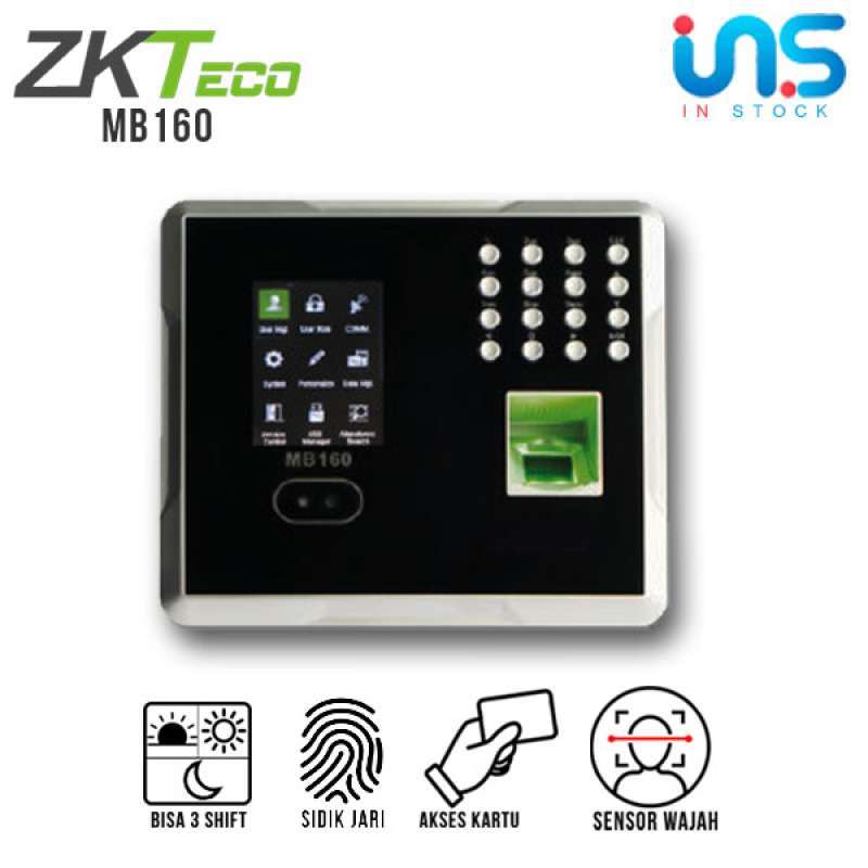 Jual Mesin Absensi Finger print Dan Sidik Jari ZKTECO MB160 Seperti ...