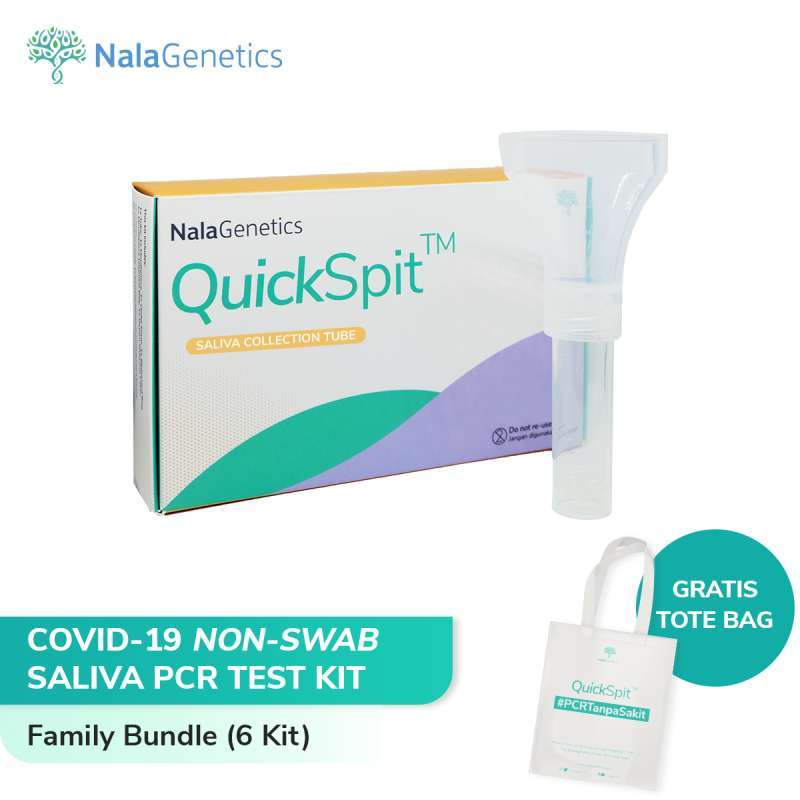 Jual Quickspit Non-swab Pcr Test Kit, H+1 Family [6 Pcs] Di Seller ...
