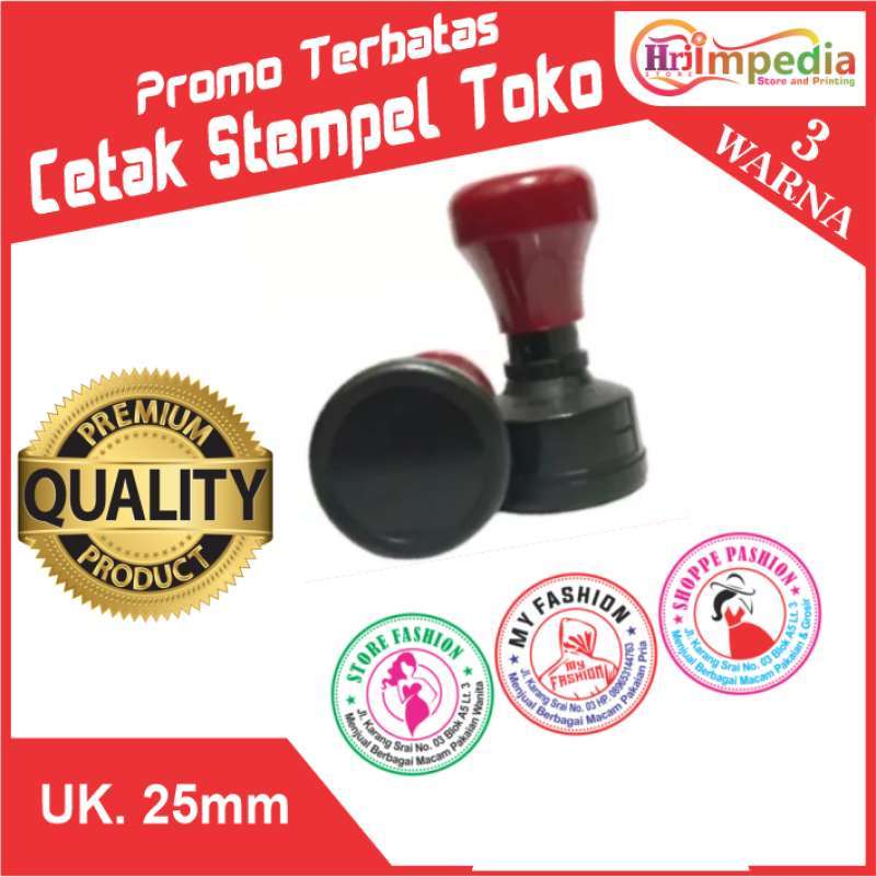 Jual Cetak Stempel Otomatis 2 Warna | Cetak Stempel Toko I Cetak Cap ...