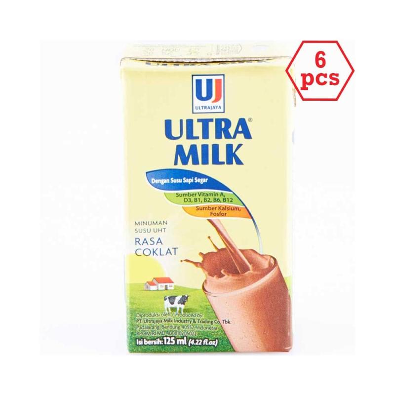 Jual Ultra Milk Coklat Susu UHT [125 mL/ 6pcs] di Seller Alfamidi ...