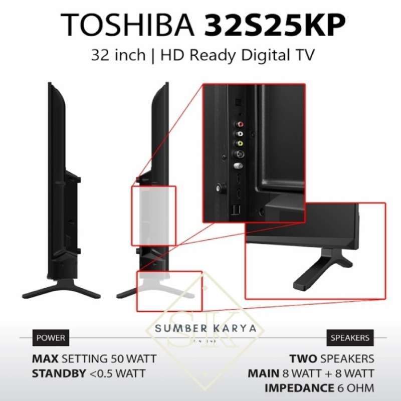 Jual 32s25 Toshiba Regza Digital Led Tv 32 Inch 32s25kp Hdmi Usb Bezel Less Di Seller Sumber ...