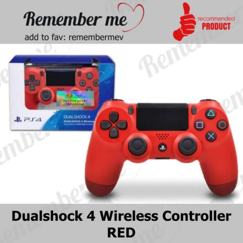 Jual Stick Stik PS4 DUALSHOCK 4 Wireless Controller RED / BLUE di ...