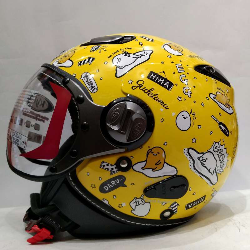 Jual HELM KYT ELSICO SANRIO GUDETAMA #1 YELLOW HELM HALF FACE - M ...