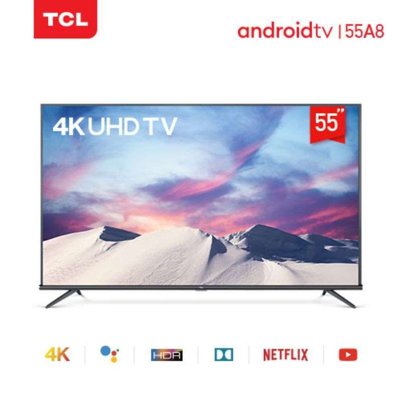 Promo Tcl Led Tv 55 Inch 55a8 Smart Android Uhd 4k Garansi Resmi Diskon ...