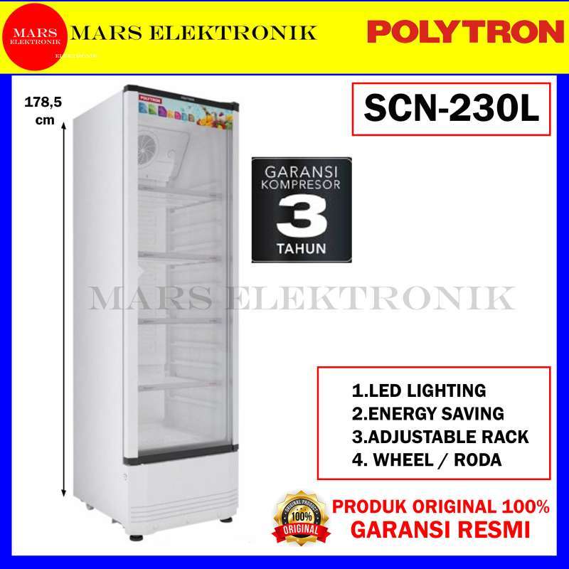 Jual Showcase Polytron Scn-230 - 250 Liter - Original Garansi Resmi - Scn 230 L - Ready Di ...