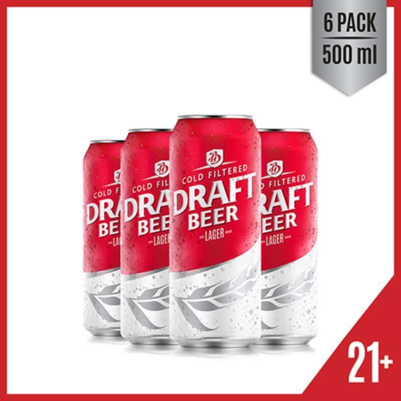 Promo Draft Beer Lager 500 Ml / Bir Lager ( 6 Can / 6 Kaleng ) Diskon 5 ...