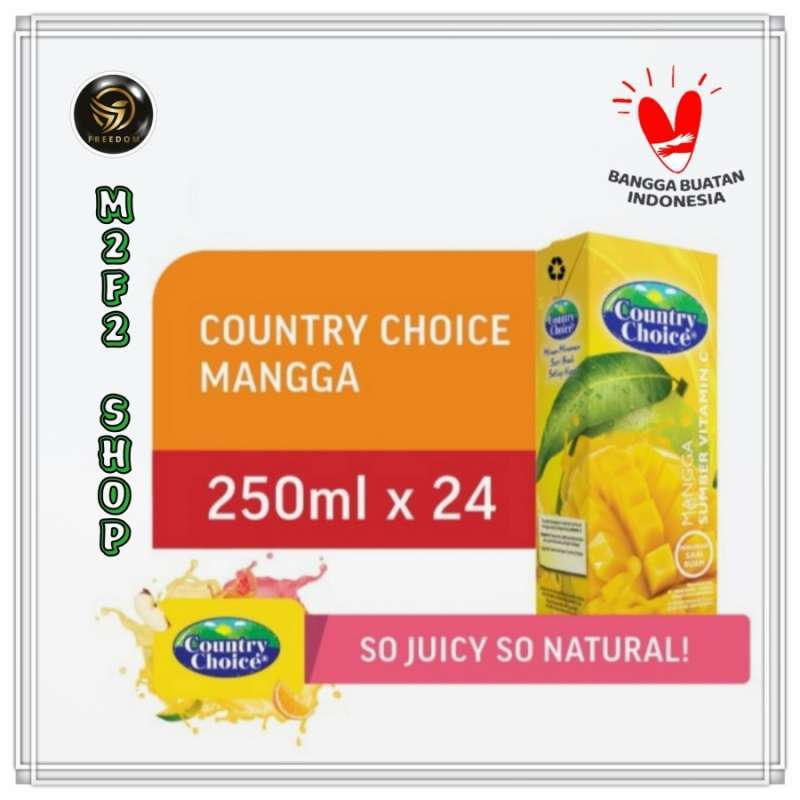 Promo Juice Country Choice Mango | Jus Mangga - 250 ml (Kemasan Karton ...