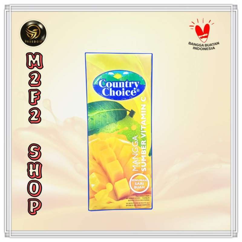Promo Juice Country Choice Mango | Jus Mangga - 250 ml (Kemasan Karton ...