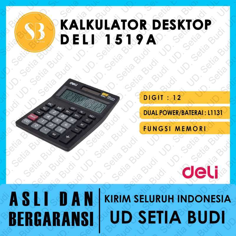 Jual Kalkulator Desktop Deli 1519a Di Seller Toko Setiabudi - Alon Alon ...