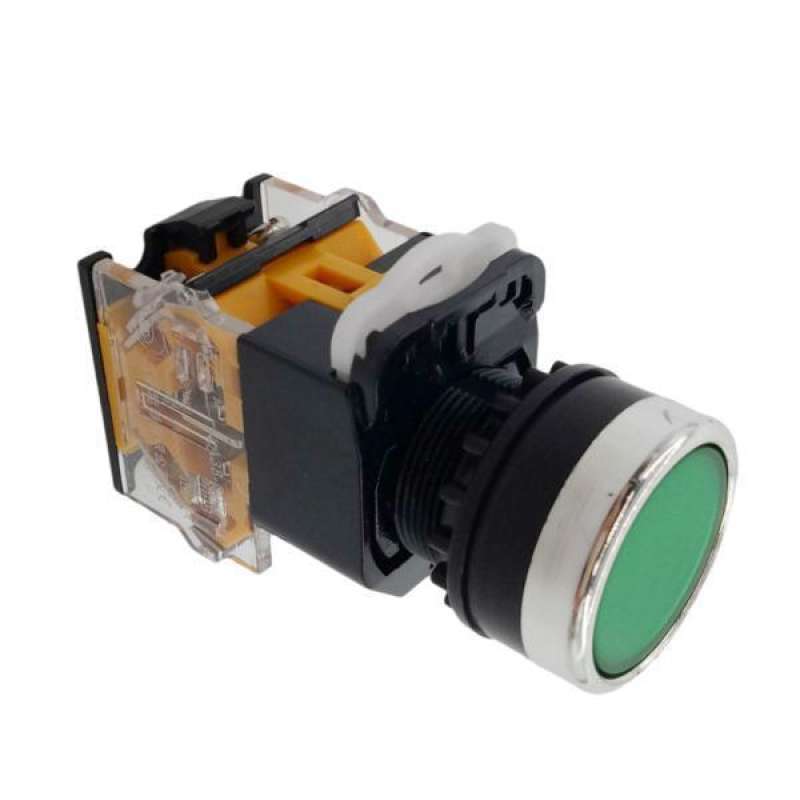 Promo 2x22mm Momentary Push Button for Contactor Relay Electromagnetic ...