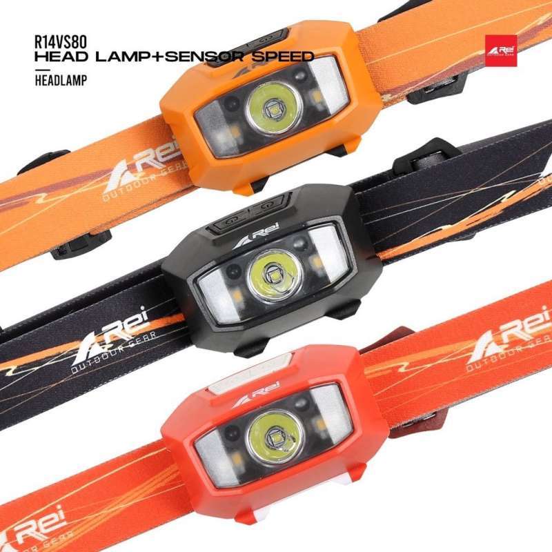 Jual Head Lamp + Sensor Speed Arei Outdoorgear - MERAH di Seller AREI ...
